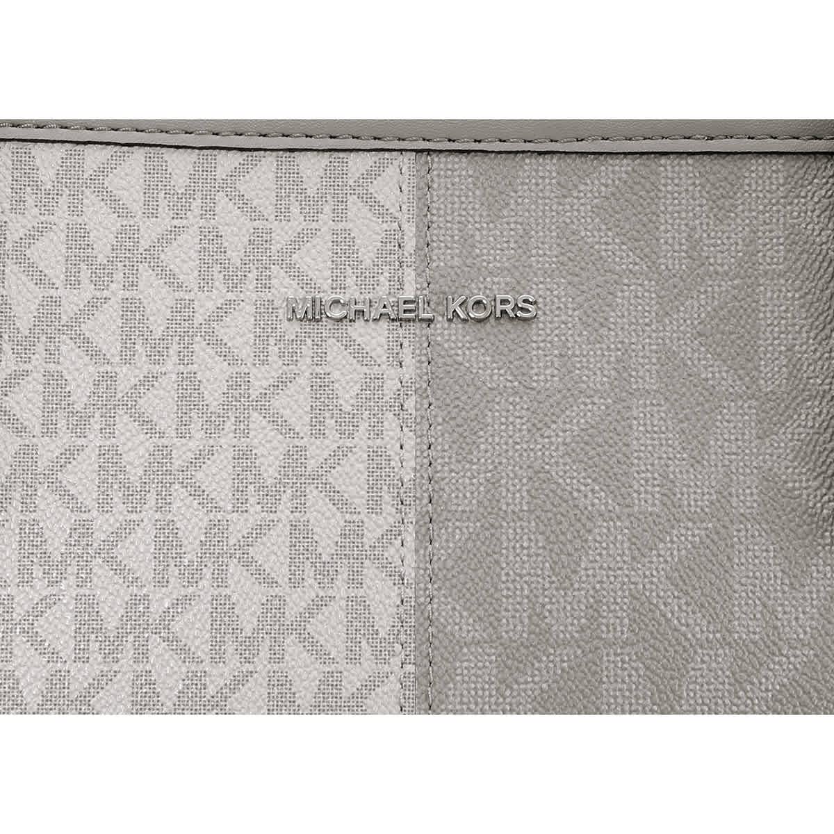 Michael Kors Carter Large Open Tote Aluminum/Pearl Gray One Size