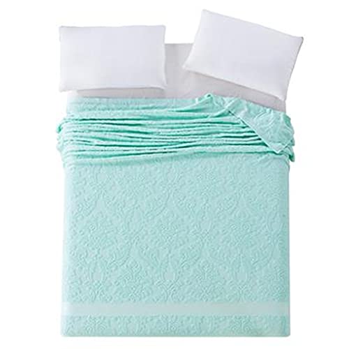 ZHAOLEI Soft Warm Cotton Blanket Adult Full Queen Size Floral Pattern Jacquard Summer Towel Blankets on The Bed (Color : Gray, Size : 200cmx230cm)