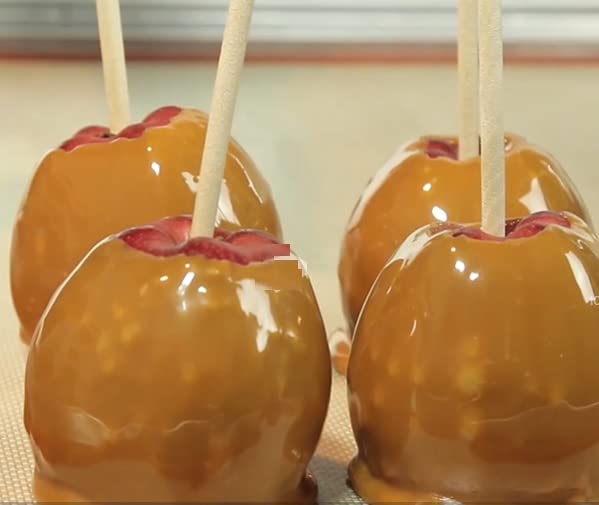 Oasis Supply Apple Candy Containers - 20 Paper Candy Apple Sticks + 20 Candy Apple Bubble Containers β Supplies for Candy Packaging