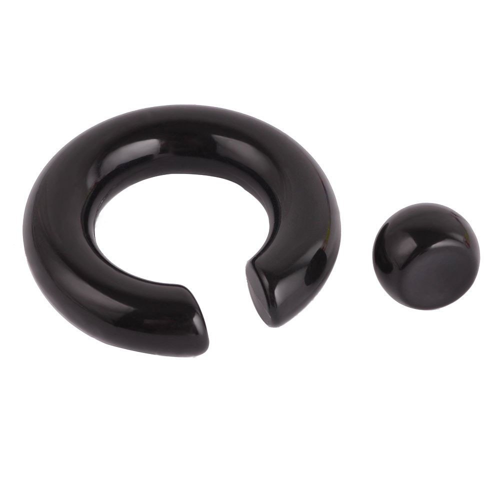 IPINK-10Pcs Acrylic Captive Bead Ring Lip, Belly, Nipple, Cartilage, Tragus, Septum, Earring Hoop 2mm-0G (10 Pcs of 6G(4mm))