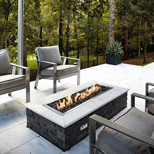 Stanbroil 36 x 6 inch Linear Drop-in Fire Pit Pan with Spark Ignition Kit Propane Gas Version, Rated for up to 65,000 BTU’s