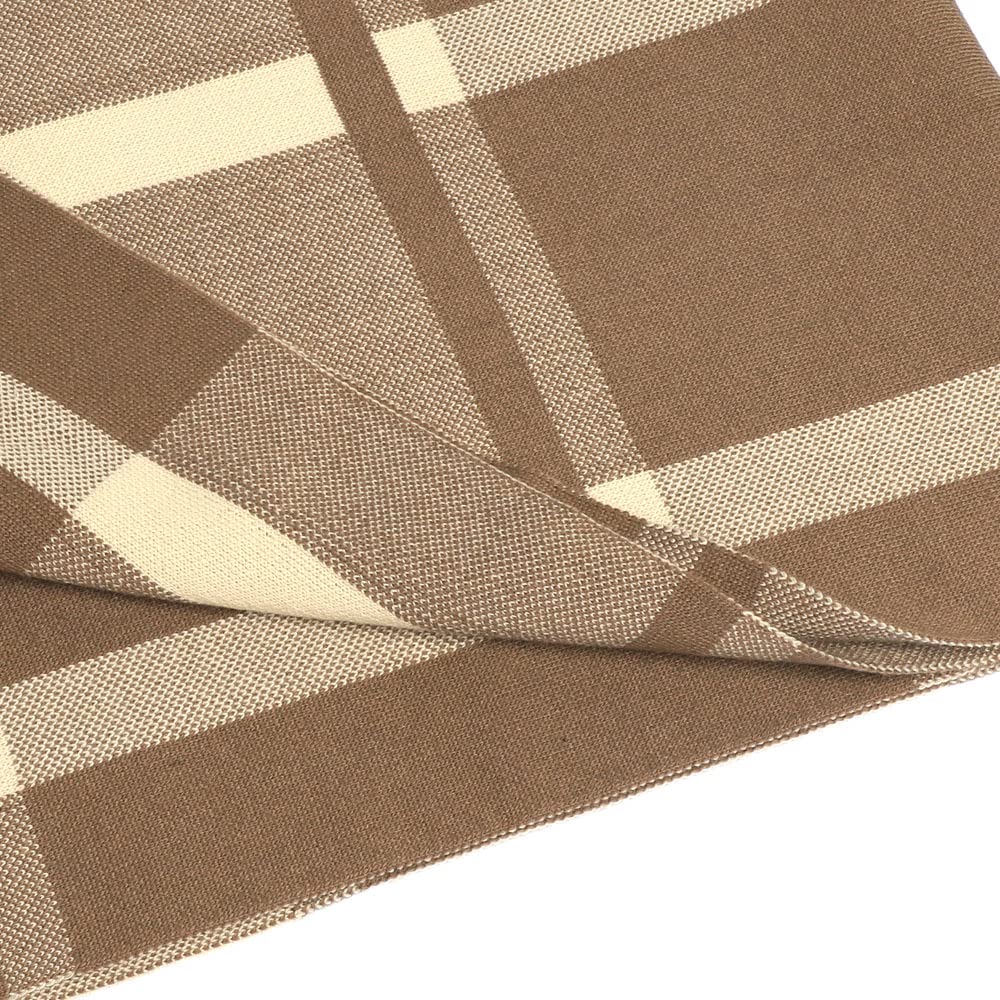 Manpexto Winter Scarf for Men Warm Premium Cashmere Feel Classic Striped Plaid Scarves (khaki)
