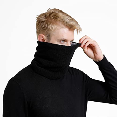 Onvavient Winter Scarf Neck Warmer Gaiter Face for Men Women Warm Fleece Ski