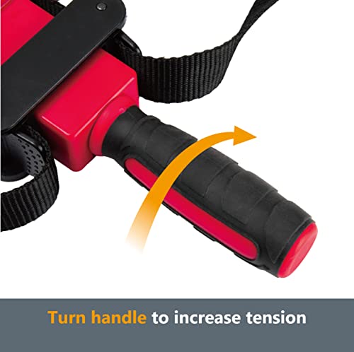 POWERTEC 71122 Deluxe Polygon Quick Release Band Clamp | Woodworking Frame Clamping Strap Holder