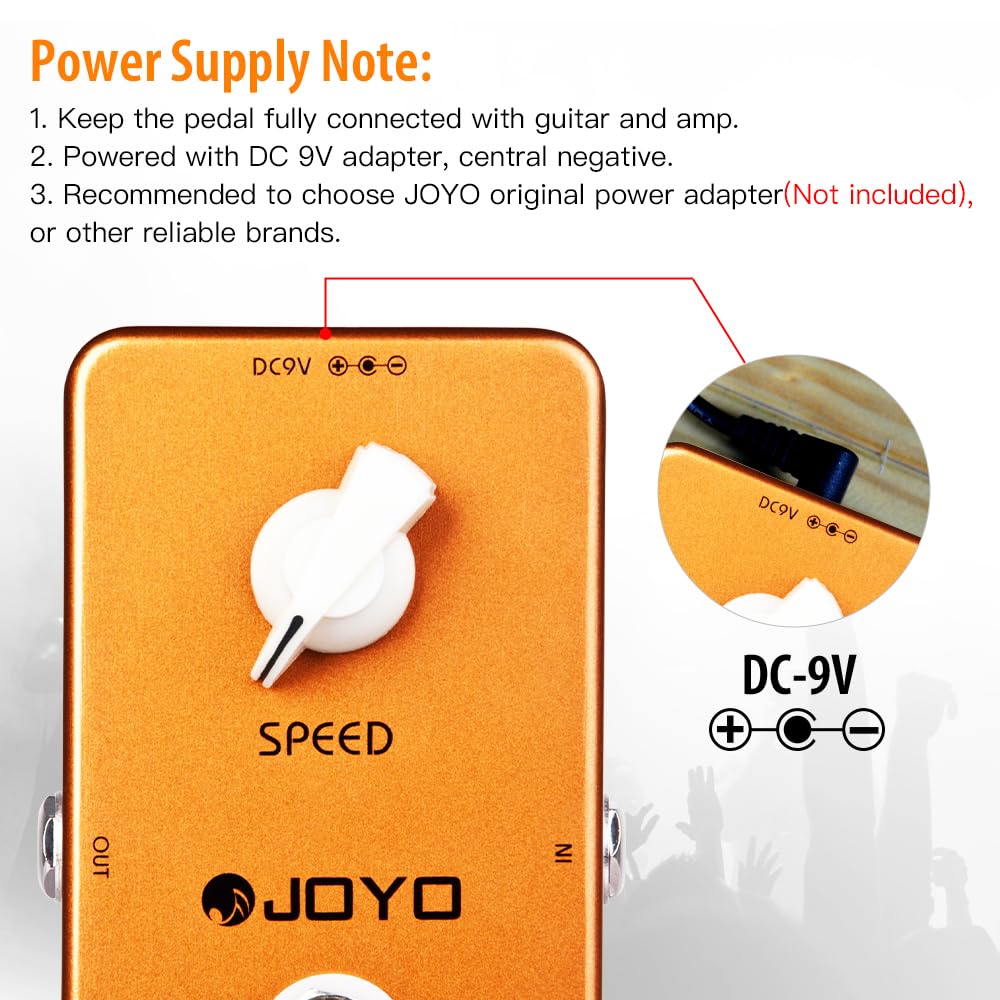 JOYO Vintage Phase Effect Pedal Beautifully Re-Creates Classic Phaser Sounds of 70's for Electric Guitar Effect - True Bypass (JF-06)