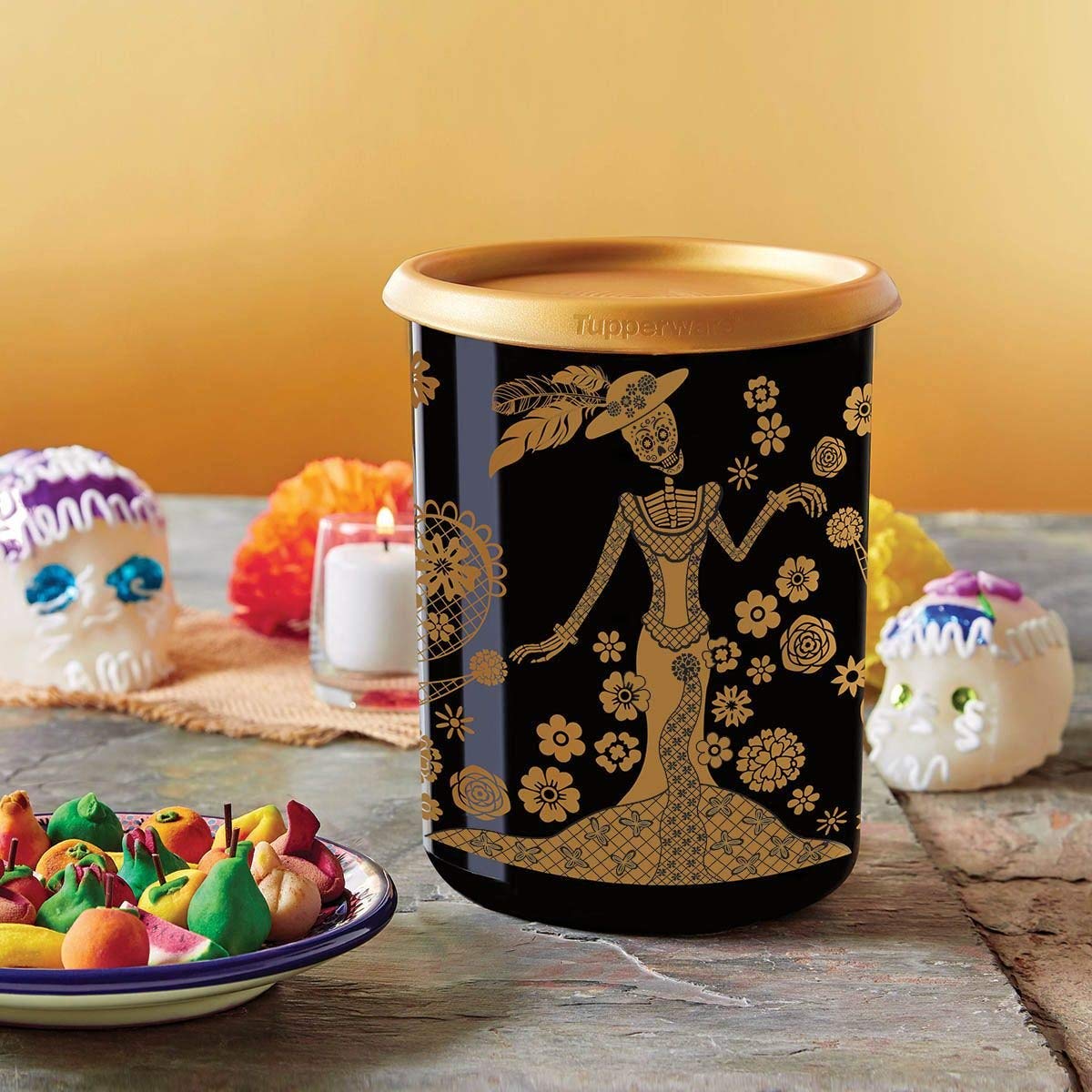 NewTupperware Dia De Los Muertos One Touch Canister 12-cup / 2.8L
