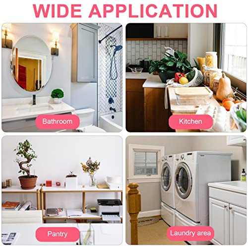 Toddmomy 3pcs Portable Shower Basket Grocery Baskets With Handles Small Basket with Handle for Organizing, Bathroom Kitchen Room Bedroom(Pink)