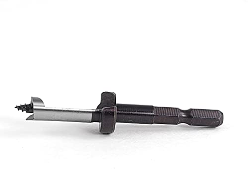 Star M CM-41X085 8.5mm Mushroom Hex Shank Drill Auger Bit with Stop Collar Single Spur and Cutting-Edge Open Flute Design