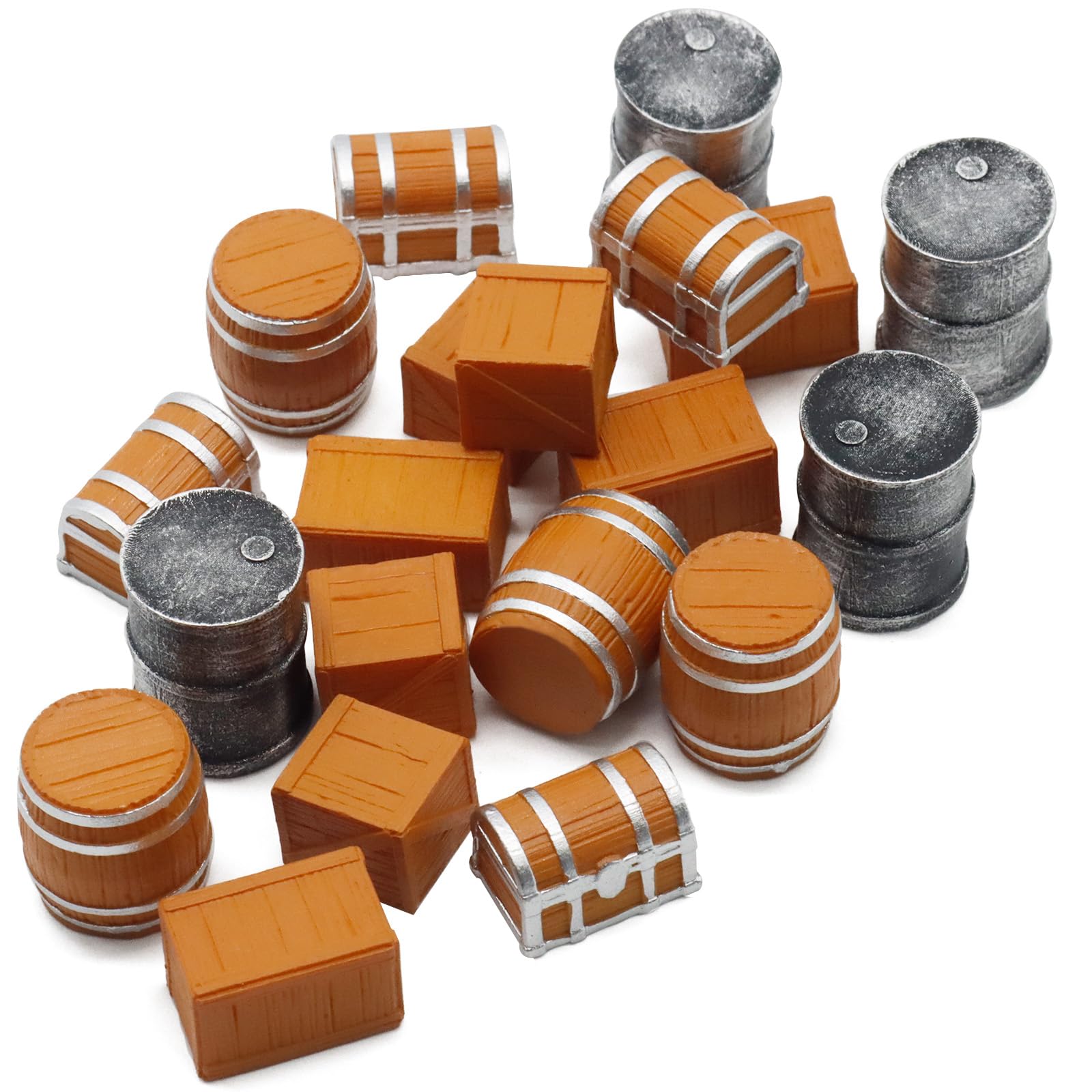 Warmtree Crates Barrels and Chests Terrain Model Kit Sand Table Simulation Landscape War Gaming Terrain Decoration Railroad Scenery War Gaming Scenery