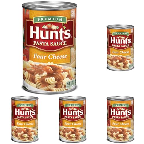 Hunt's Four Cheese Spaghetti Sauce, 24 Ounce (Pack of 5)