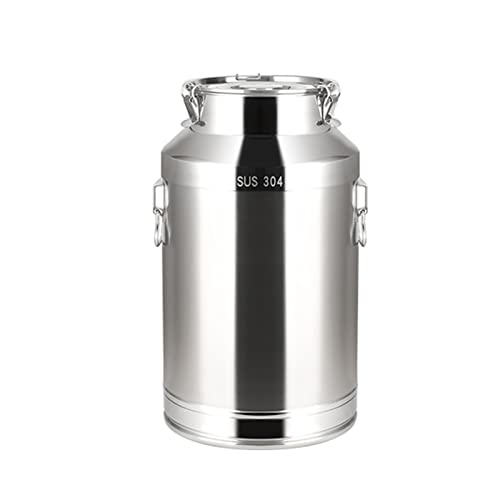 tea Food Grade Stainless Steel Bucket Airtight Milk Can Wine Pail Tea Storage Canister for Liquid And Solid Storage/Transporting bucket (Size : 20L)