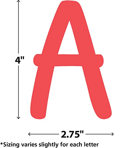 Teacher Created Resources Melon Red 4" Modern Classic Letters Combo Pack