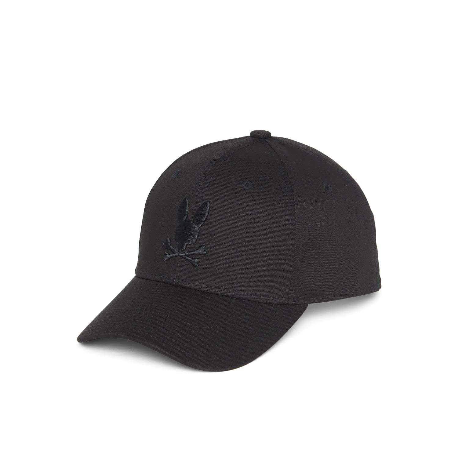 Psycho Bunny Ingraham Baseball Cap (Black, One Size)