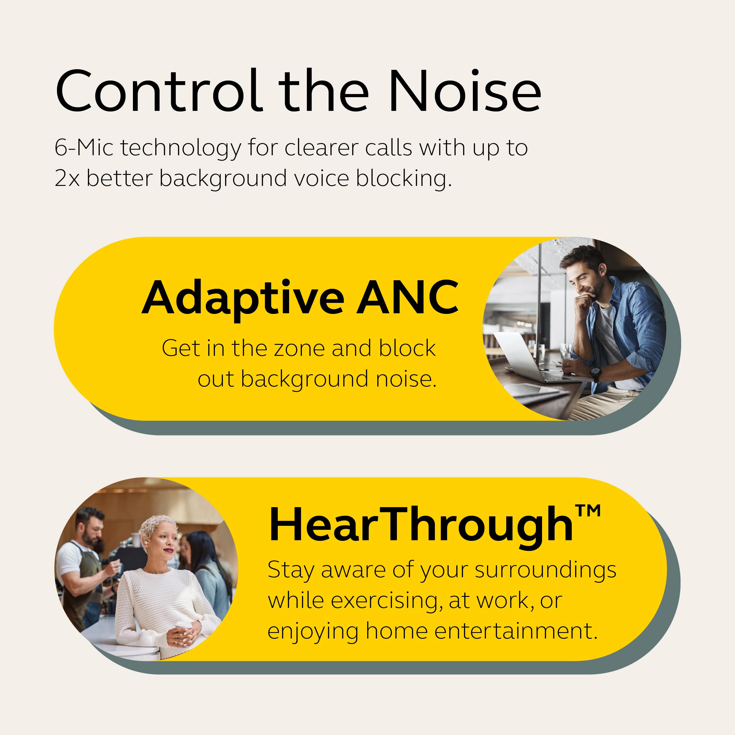 Jabra Elite 10 True Wireless Bluetooth Earbuds β Advanced Active Noise Cancelling with Dolby Atmos Surround Sound, All-Day Comfort, Multipoint, Crystal-clear calls β Matte Black