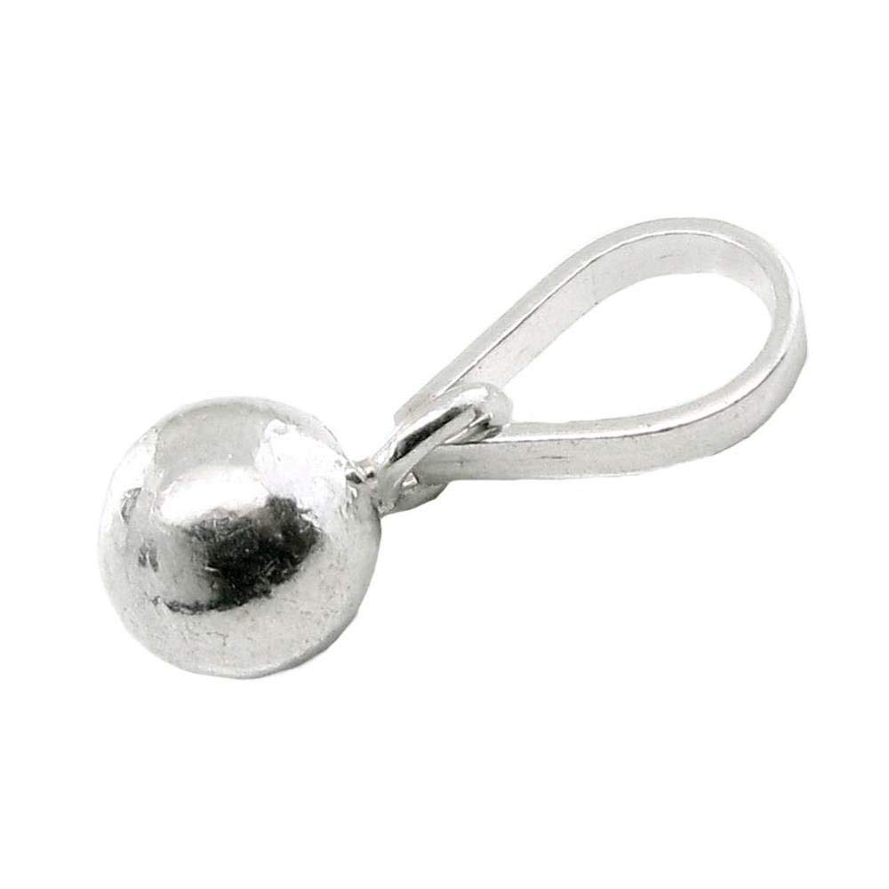 Karizma Jewels Pure Silver solid Ball Pendant for Red book remedies