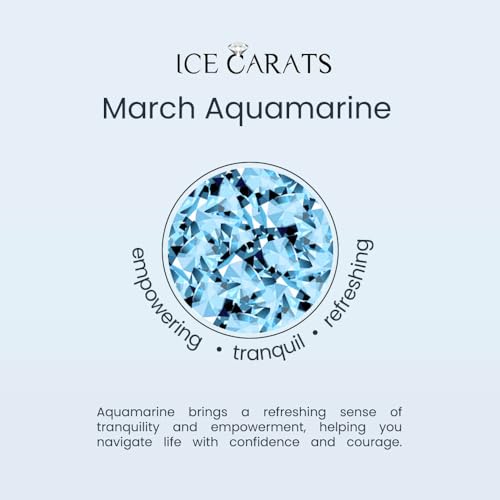IceCarats 14K Yellow Gold Blue Aquamarine Bow Heart Love Ring March Birthstone Jewelry Size 7