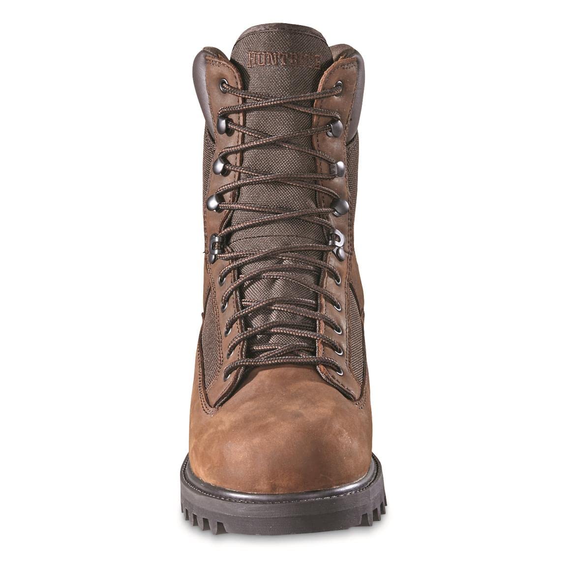 HUNTRITE Men's Insulated Waterproof Hunting Boots Non-Slip Shoes, 800-gram Brown 10.5D (Medium)