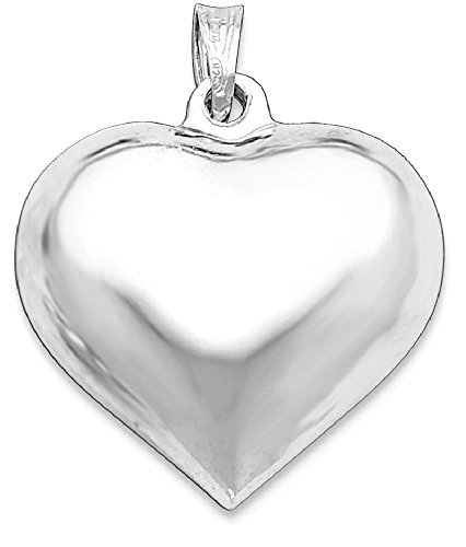 IceCarats 925 Sterling Silver Heart Necklace Love Pendant Charm 35mm x 28mm Only