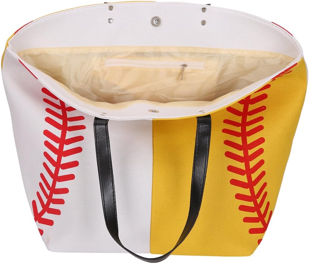 Large Baseball Tote Bag Sports Prints Utility Tote Beach Bag Travel Bag