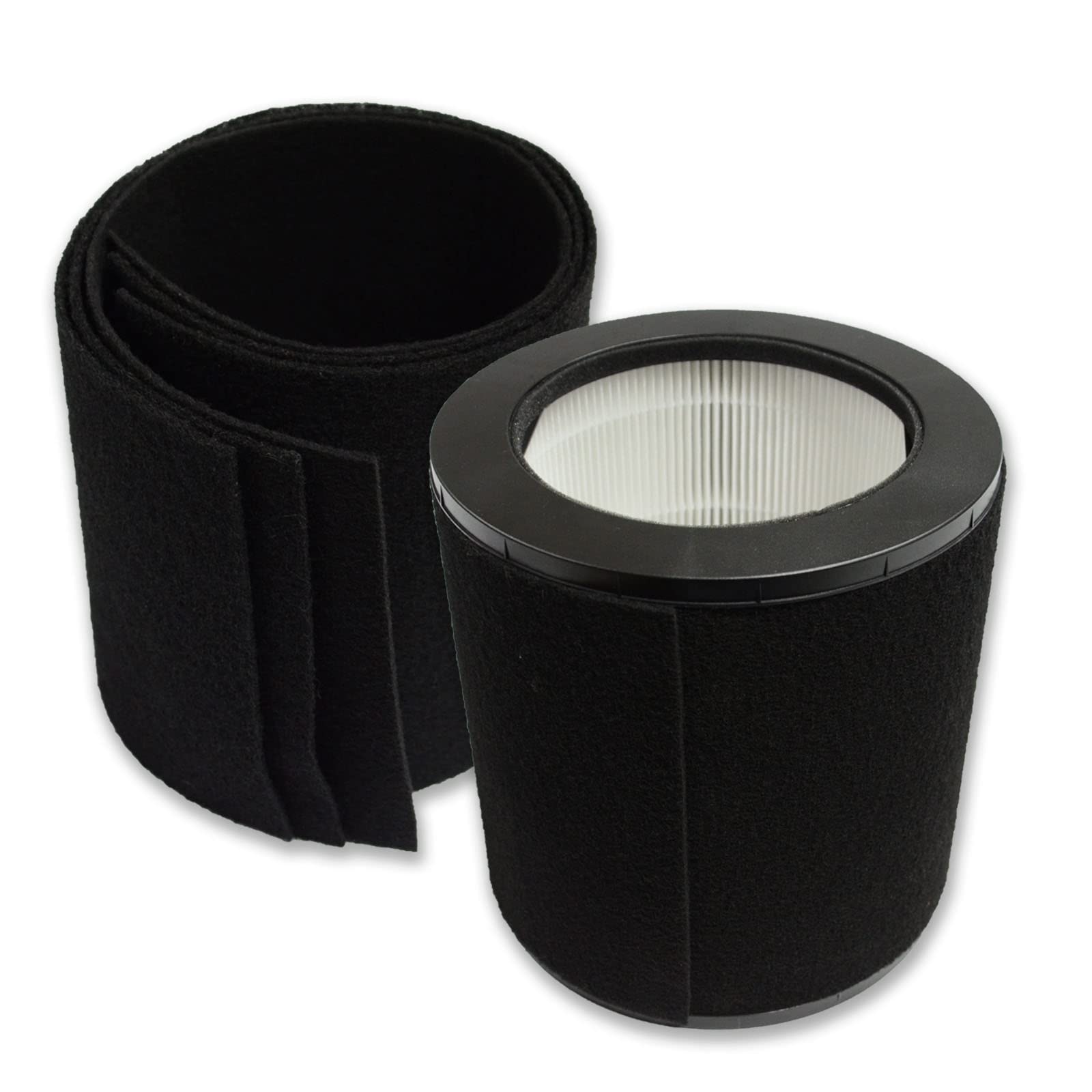 PUREBURG Replacement Filter Set Compatible with TaoTronics TT-AP008 & Gukify AP008 Air Purifiers,H13 HEPA Activated Carbon Pre-Filter 3-Stage Filtration Air Clean VOCs Odor