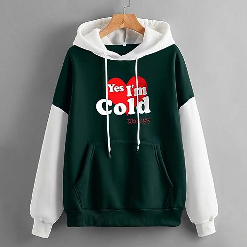 Yes Im Cold Sweatshirt Women Womens Oversized Sweatshirts Fall Tops for Women Preppy Clothes Womens Sweatshirts No Hood Dupes Sudaderas Para Mujer My Orders Placed Amazon Official Site Gift Card