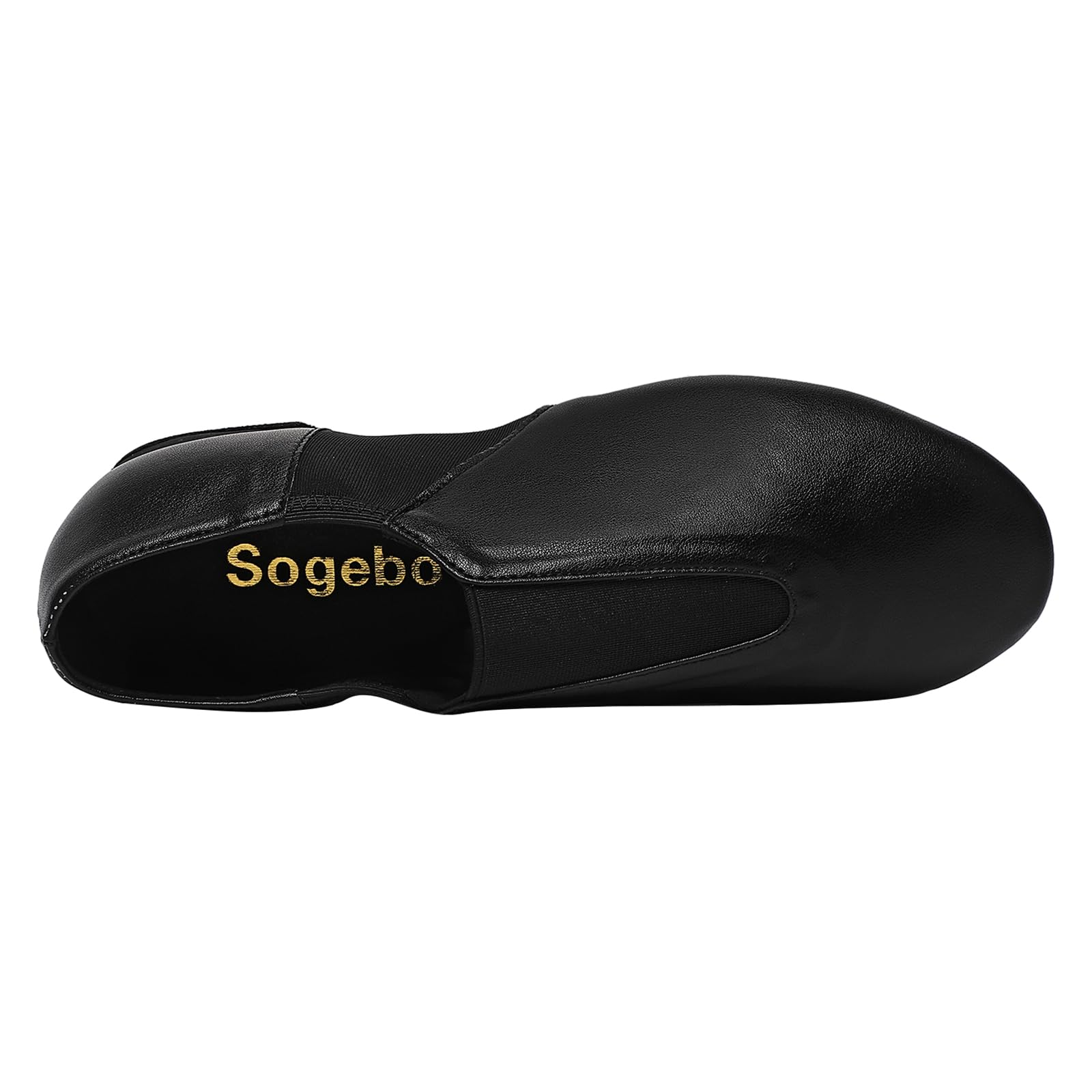 Leather Sole Jazz Shoes Dance for Women and Men's, Black (5W / 4M)