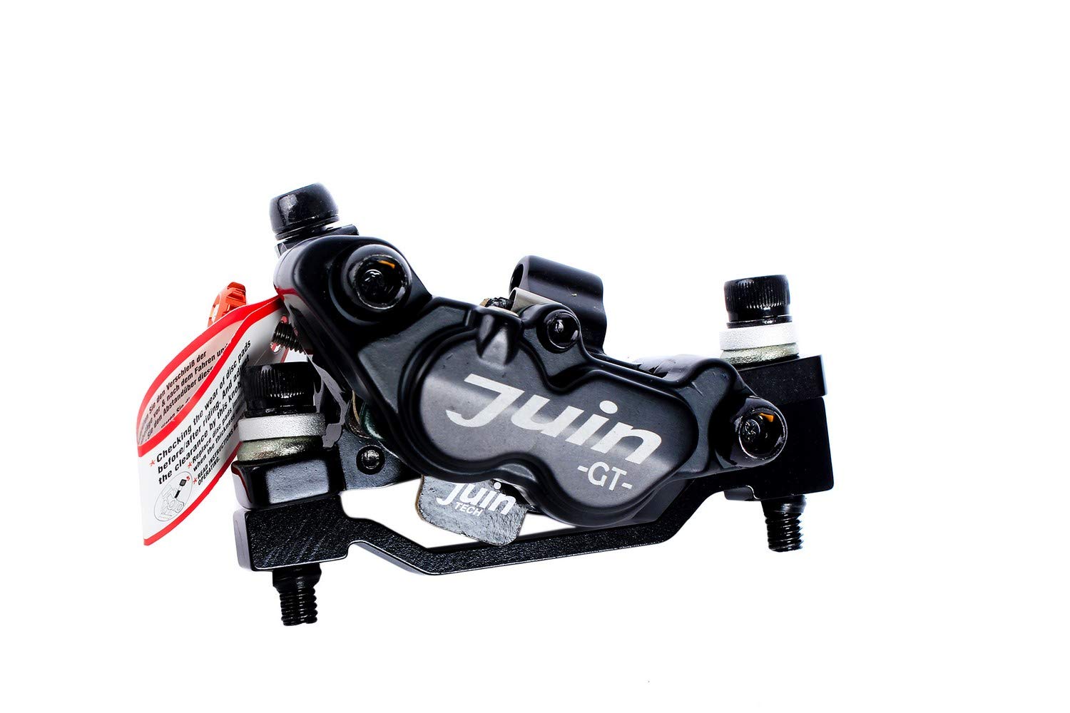 Juin Tech GT-P Cable Actuated Hydraulic Bicycle Bike Disc Brake Caliper Set Extra Powerful Hybrid Brake for Road/Mountain/Cyclocross/Gravel/E-Bike/Folding Bike etc. use(Black)