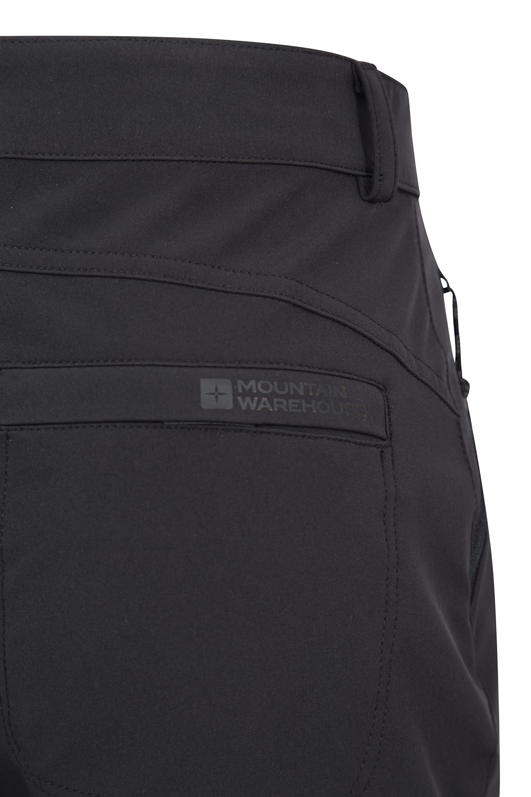 Mountain Warehouse Vermont Womens Softshell Pants Black 10