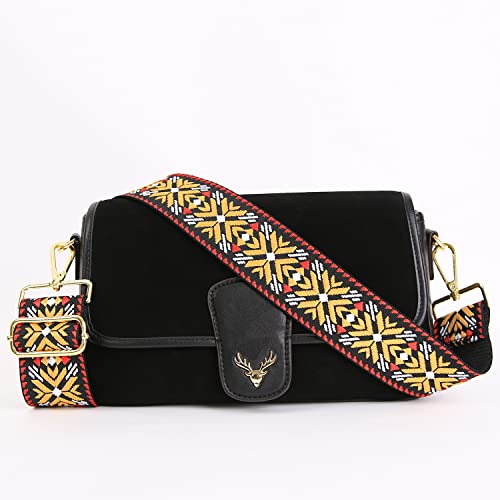 Purse Strap Replacement Crossbody Adjustable Strap for Handbags Tote Bags 2'' Wide Shoulder Bag Strap