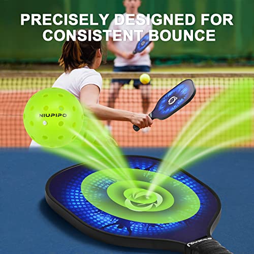 Pickleball Paddle Set of 2 Pickleball Racquet 10 Pickleball Balls 1 Bag