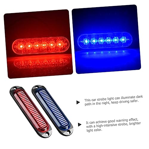 SUPVOX 2pcs marker lights for trucks trailer side marker lights Light for Truck Light for Camper police light bar LED trailer marker lights LED trailer lights headlights car abs