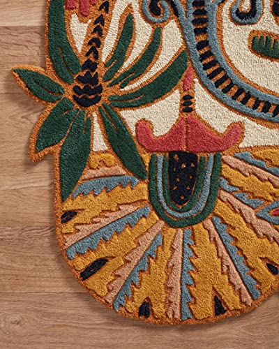 Justina Blakeney x Loloi Optimism Collection OPT-03 Ivory / Multi 5'-0" x 7'-6" Area Rug