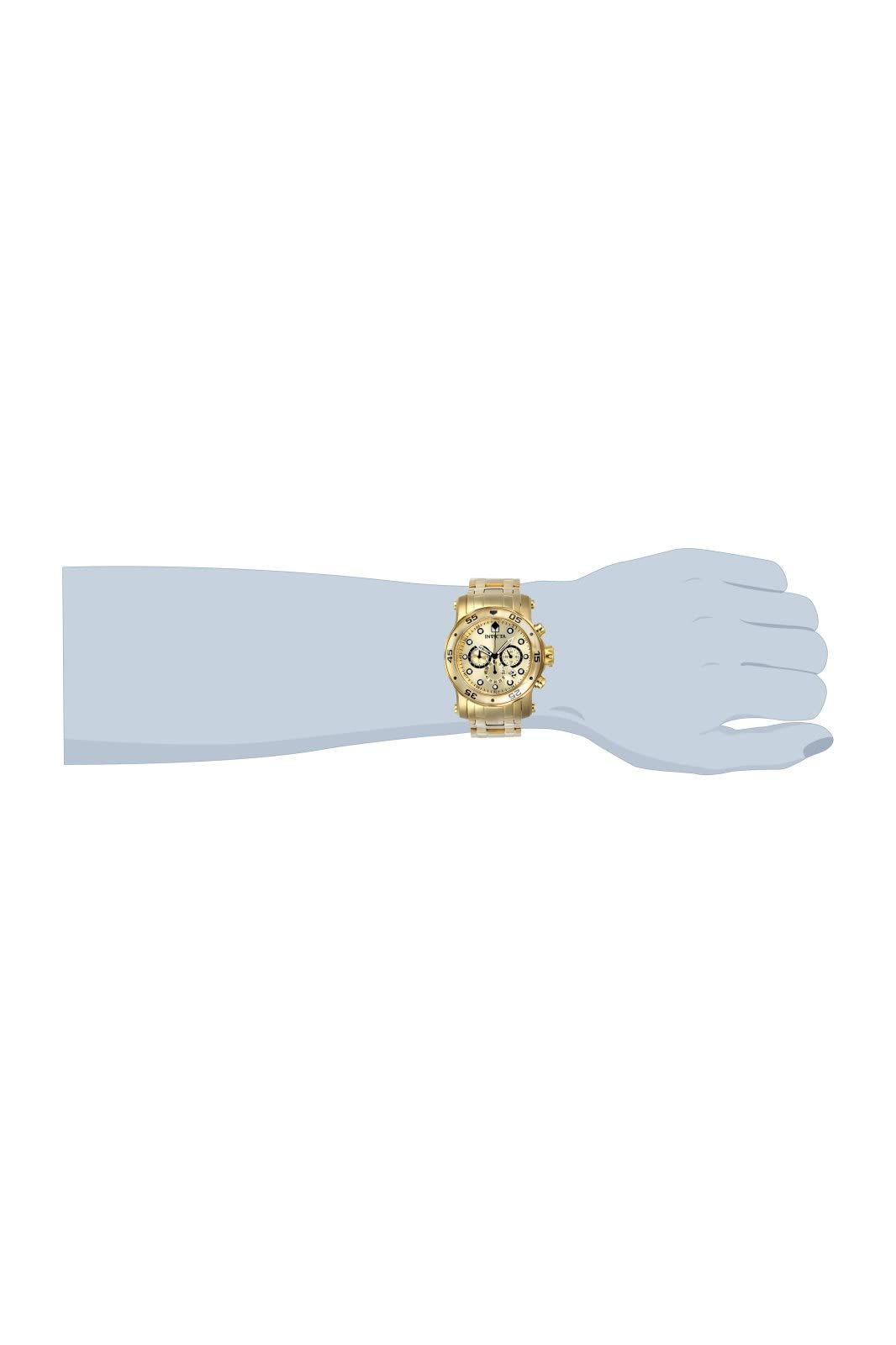 Invicta Pro Diver Men's Watch - 48mm. Gold with Interchangeable Strap (23652)