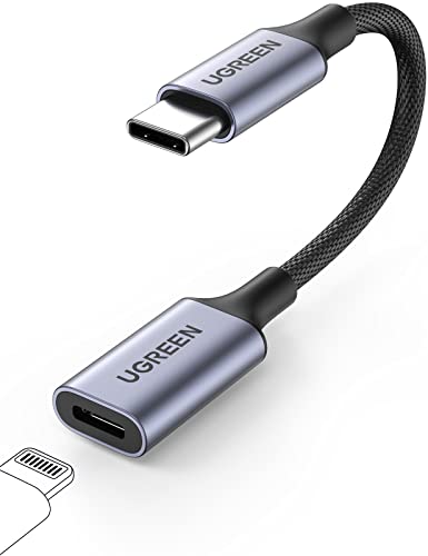 UGREEN USB-C to Lightning Audio Adapter Bundle with Braided USB C to 3.5mm Audio Adapter Compatible with Samsung Galaxy S21