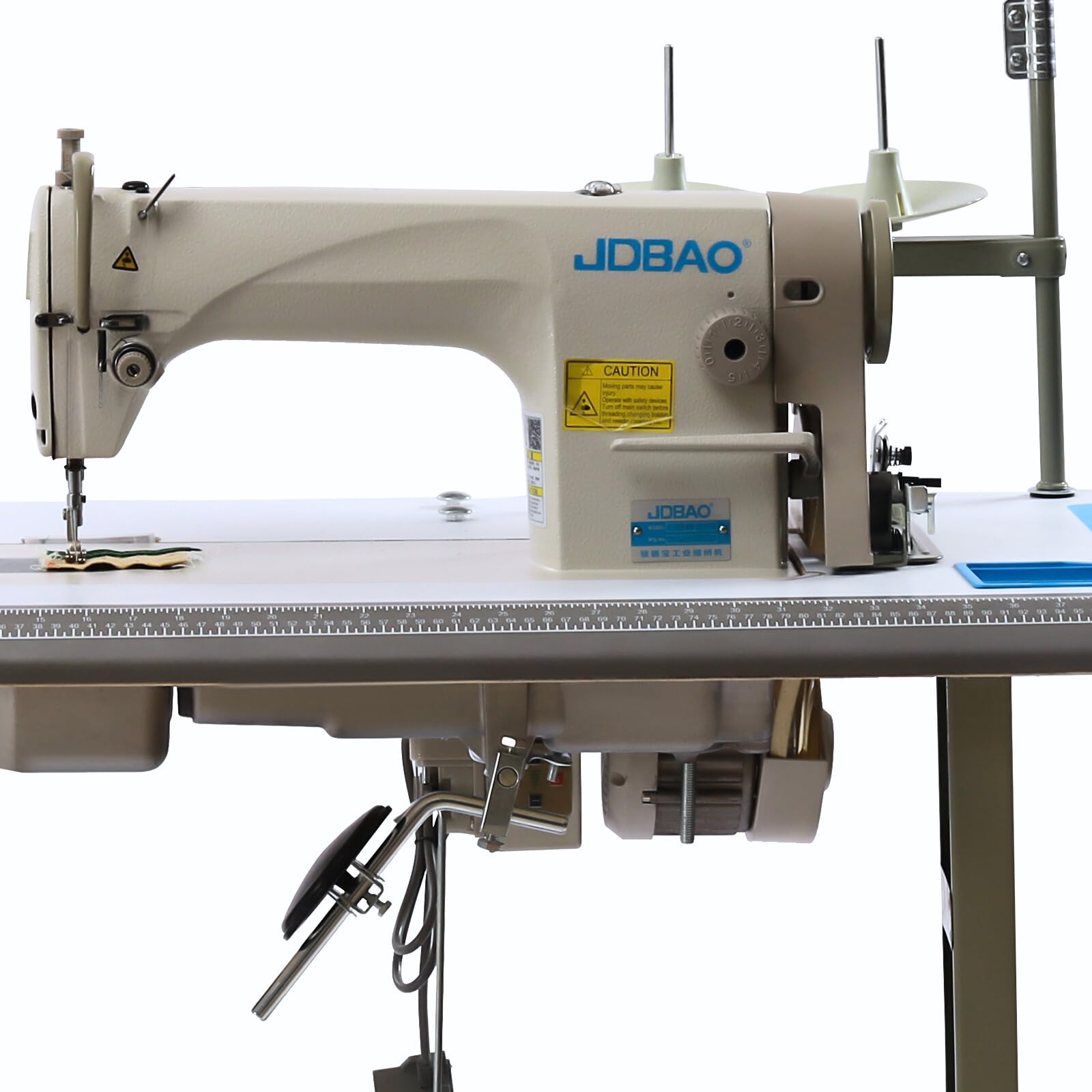 Industrial Sewing Machine, 550W Upholstery Sewing Machine with Motor Commercial Sewing Machine for Clothes