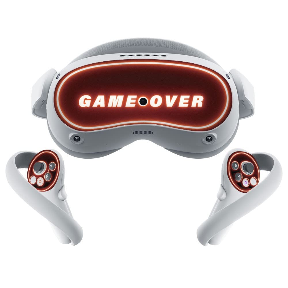 PVC Decal Stickers VR Headsets and Controllers Stickers Skin,Fashion Decal Skin Accessories for PICO 4 (1)