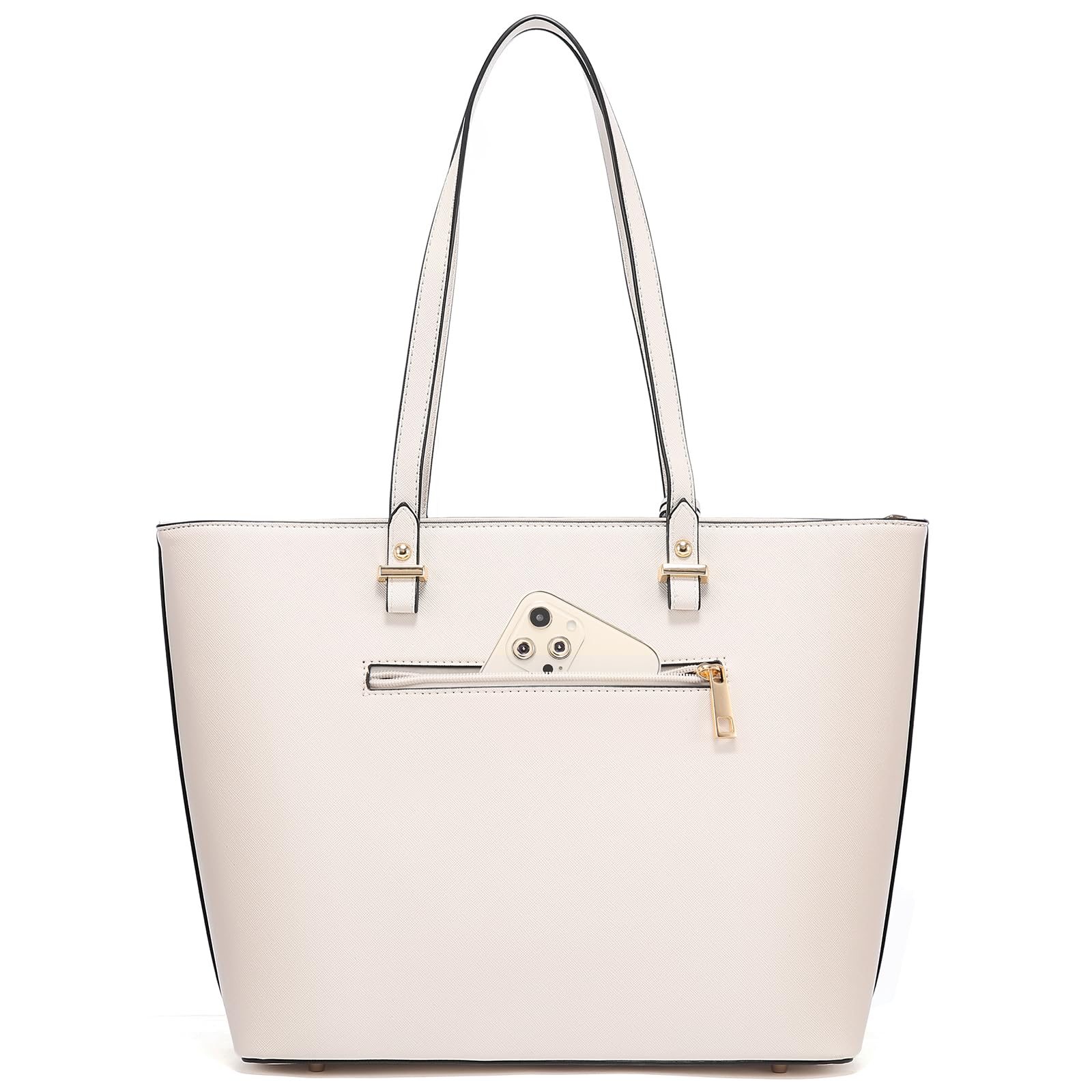 LOVEVOOK Purses for Women Large Tote Bag for Work Faux Leather Handbags Shoulder Bag with Zipper Pocket