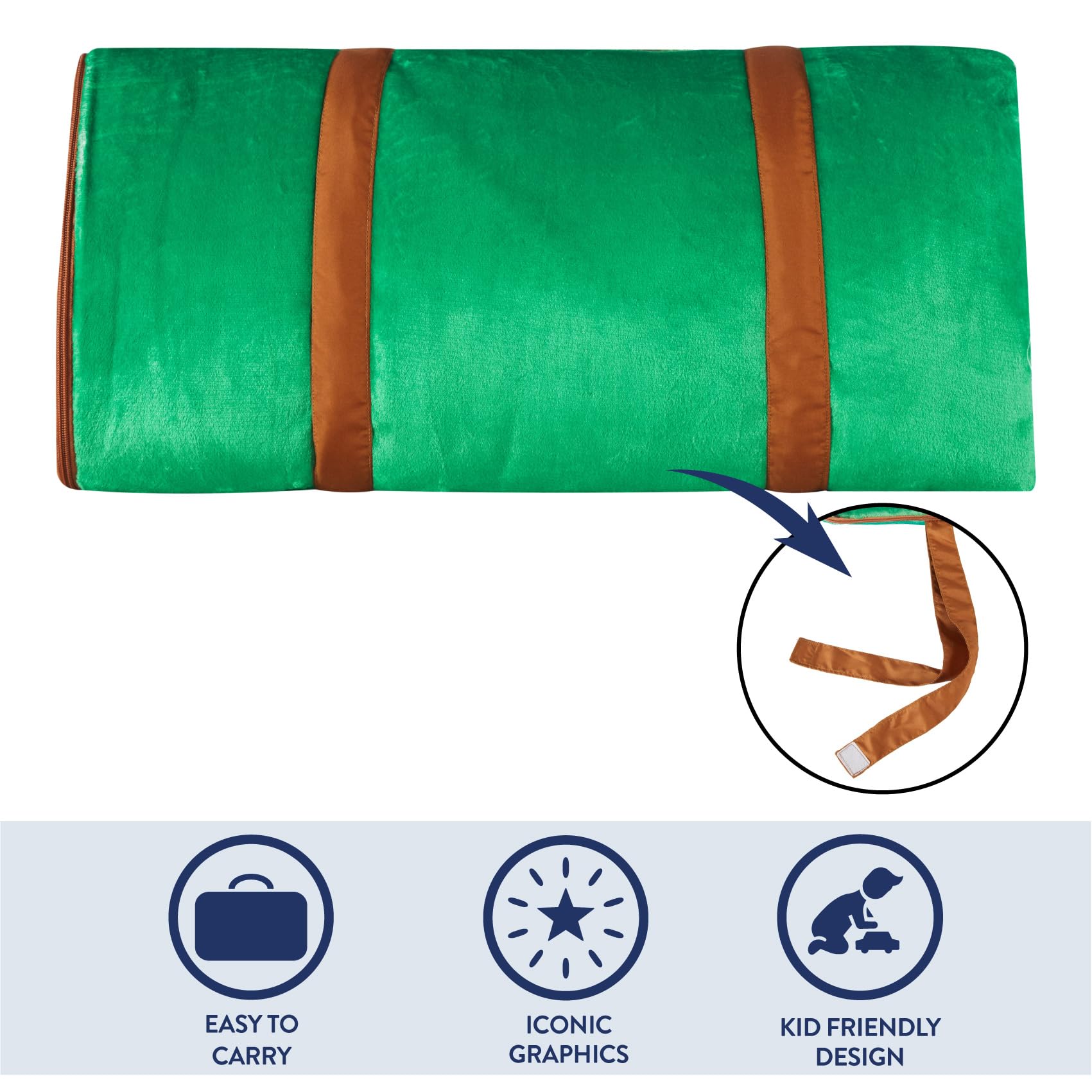Teenage Mutant Ninja Turtles Faux Fur Figural Slumber Sleeping Bag for Kids,58"x26", Ages 3+