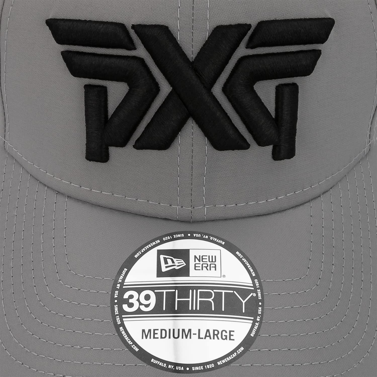 PXG Prolight 3930 Golf Hat, UPF 50+ Sun Protection, Superior Odor-Free Cooling Fabric - Grey, Medium/Large