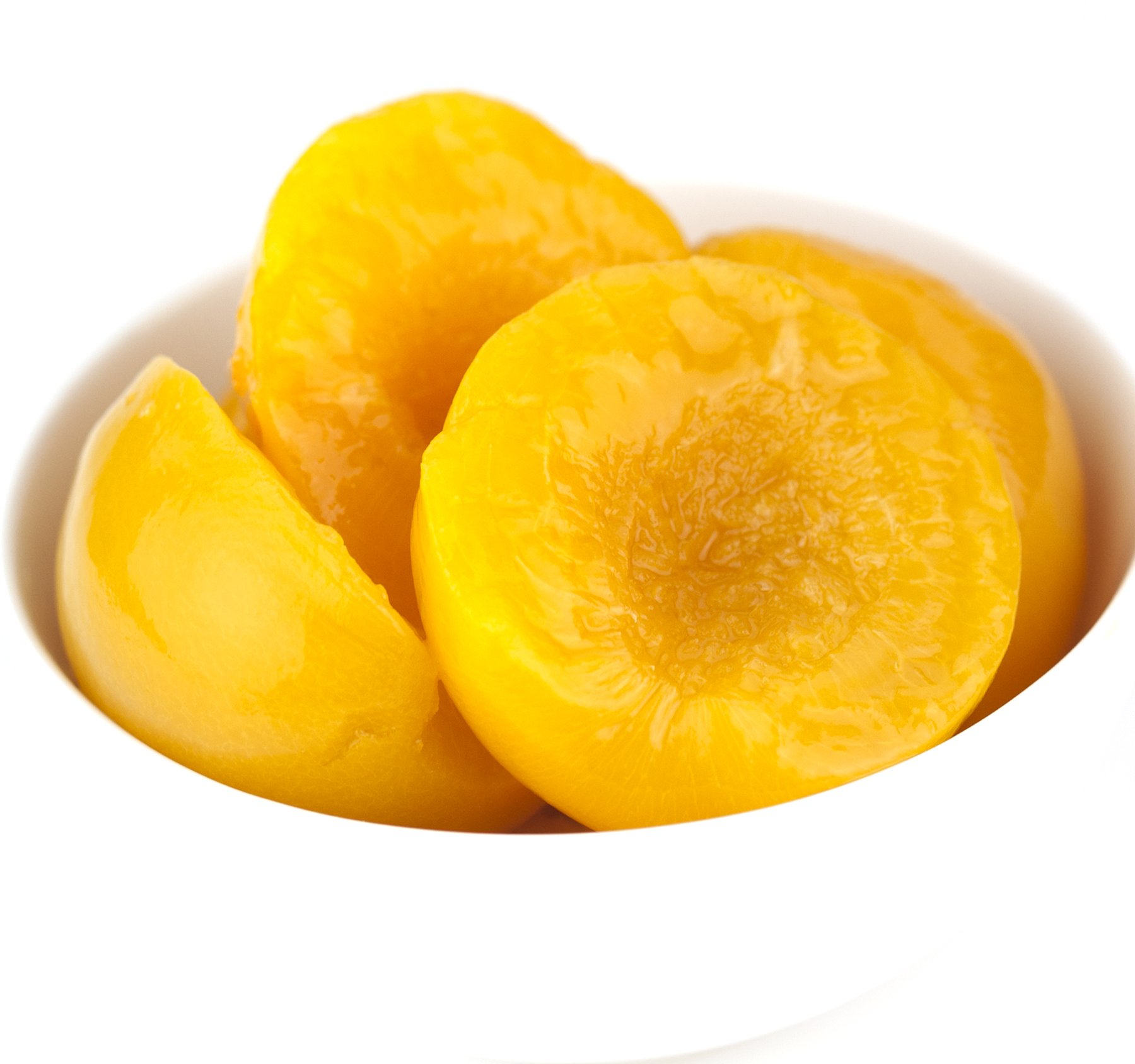 Jake & Amos Peach Halves 32 Oz. (2 Jars) - Home-Made Style Canned Peaches - Traditional Recipe - Non-GMO Ingredients