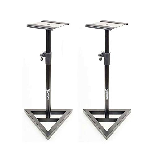 KRK RP5G4WN Rokit Gen4 5'' Powered Studio Monitors (Pair) White Noise Edition w/AxcessAbles Speaker Stands, Isolation Pads, Audio Cables and eStudioStar Polishing Cloth