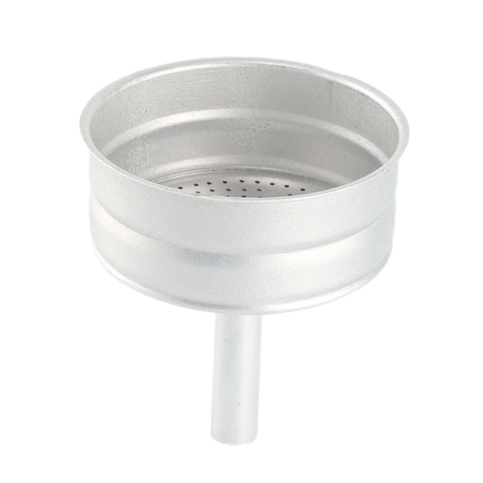KLKCMS Moka Pot Funnel, Coffee Maker Pot Funnel, Coffee Maker Filter Portable Espresso Maker Funnel Filter, for Moka Pot Parts Accessories, 6 Cup