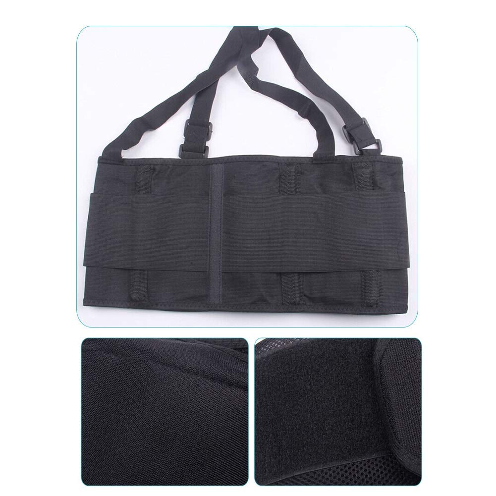 LSRRYD Lumbar Support Belt Portable Adjustable Elastic Back Waist Support Lumbar Brace Belt for Pain Relief and Injury Prevention for Men and Women (Size : M)