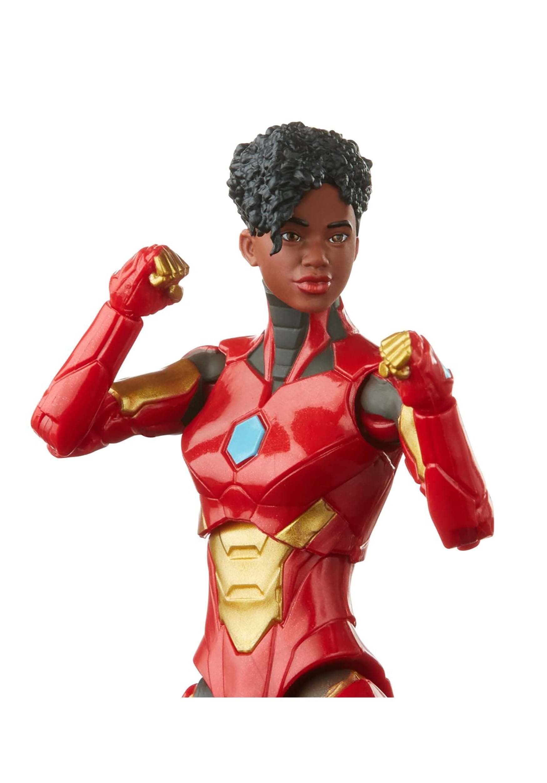 Marvel Hasbro Legends Series 6-inch Ironheart Action Figure Toy, Premium Design and Articulation, Includes 5 Accessories and 1 Build-A-Figure Part, Red,gold
