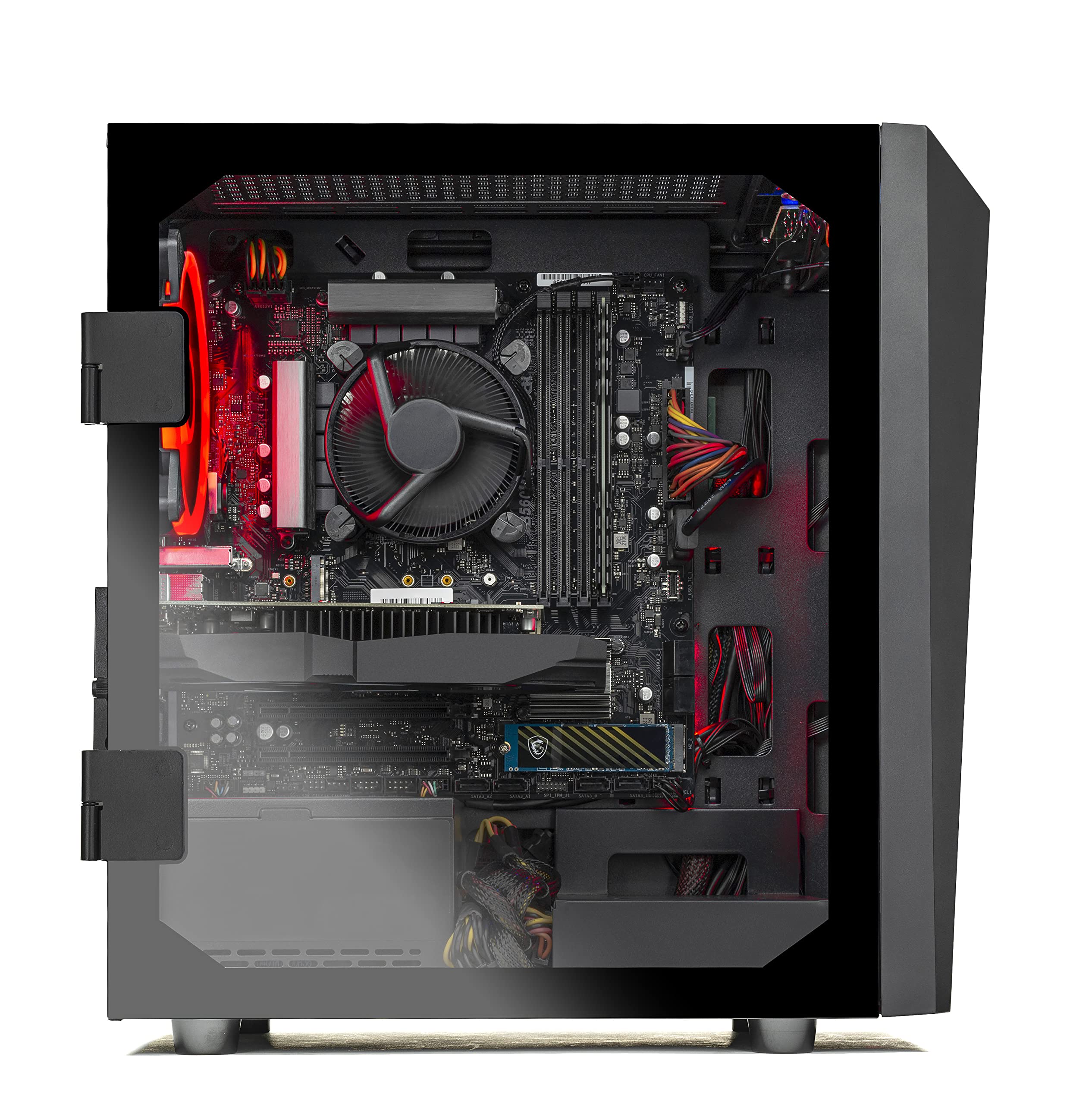 Skytech Gaming Blaze II Gaming PC Desktop – Intel Core i5 10400F 2.9 GHz, RTX 3050, 500GB NVME SSD, 8G DDR4 3200, 600W Gold PSU, AC Wi-Fi, Windows 10 Home 64-bit