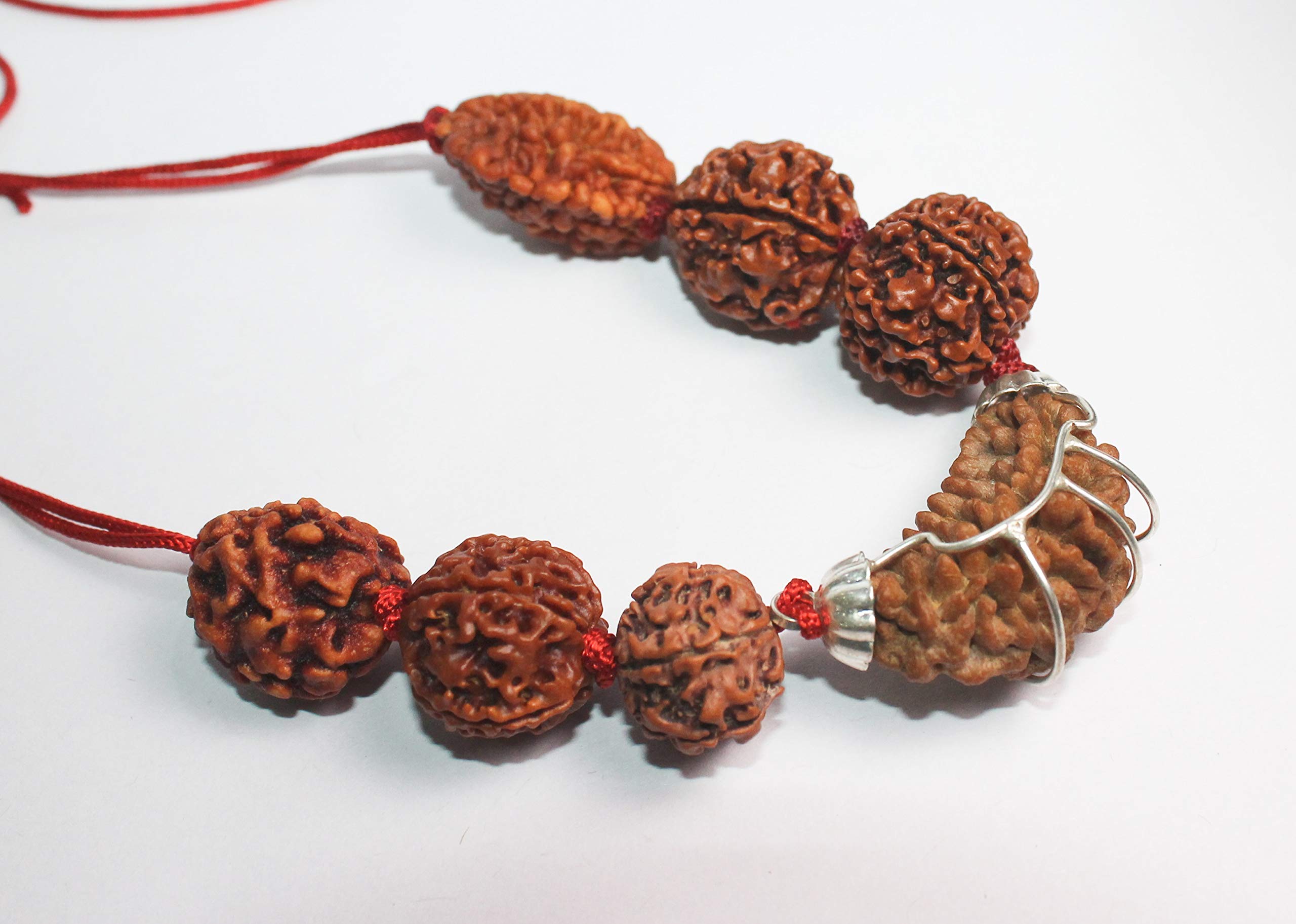 IndianStore4All IS4A Certified Rudraksha Mala (1, 2, 3, 4, 5, 6, 7 Mukhi, Face) Beads Necklaces
