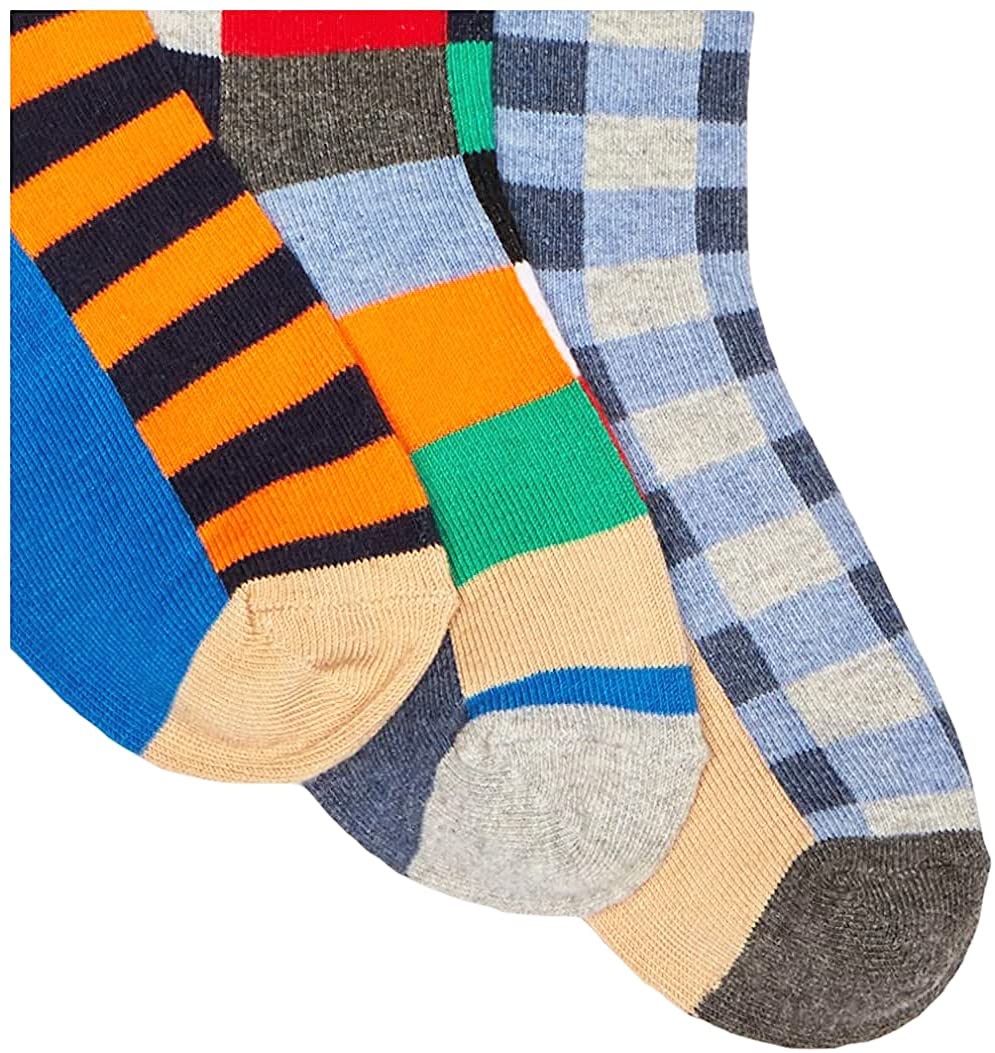 Jefferies Socks boys Fun Colorful Dress Crew 6 Pair Pack Socks, Multi, Medium US
