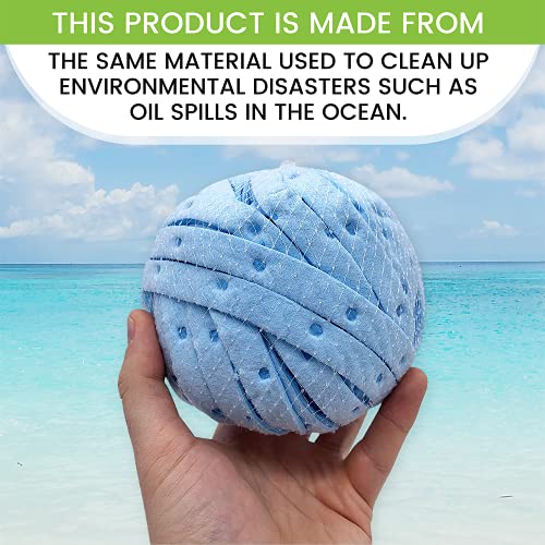 Scum and Oil Absorbing Mesh Super Balls - Absorbs Scum from Pools, Spas and Hot Tubs - 2 Pack
