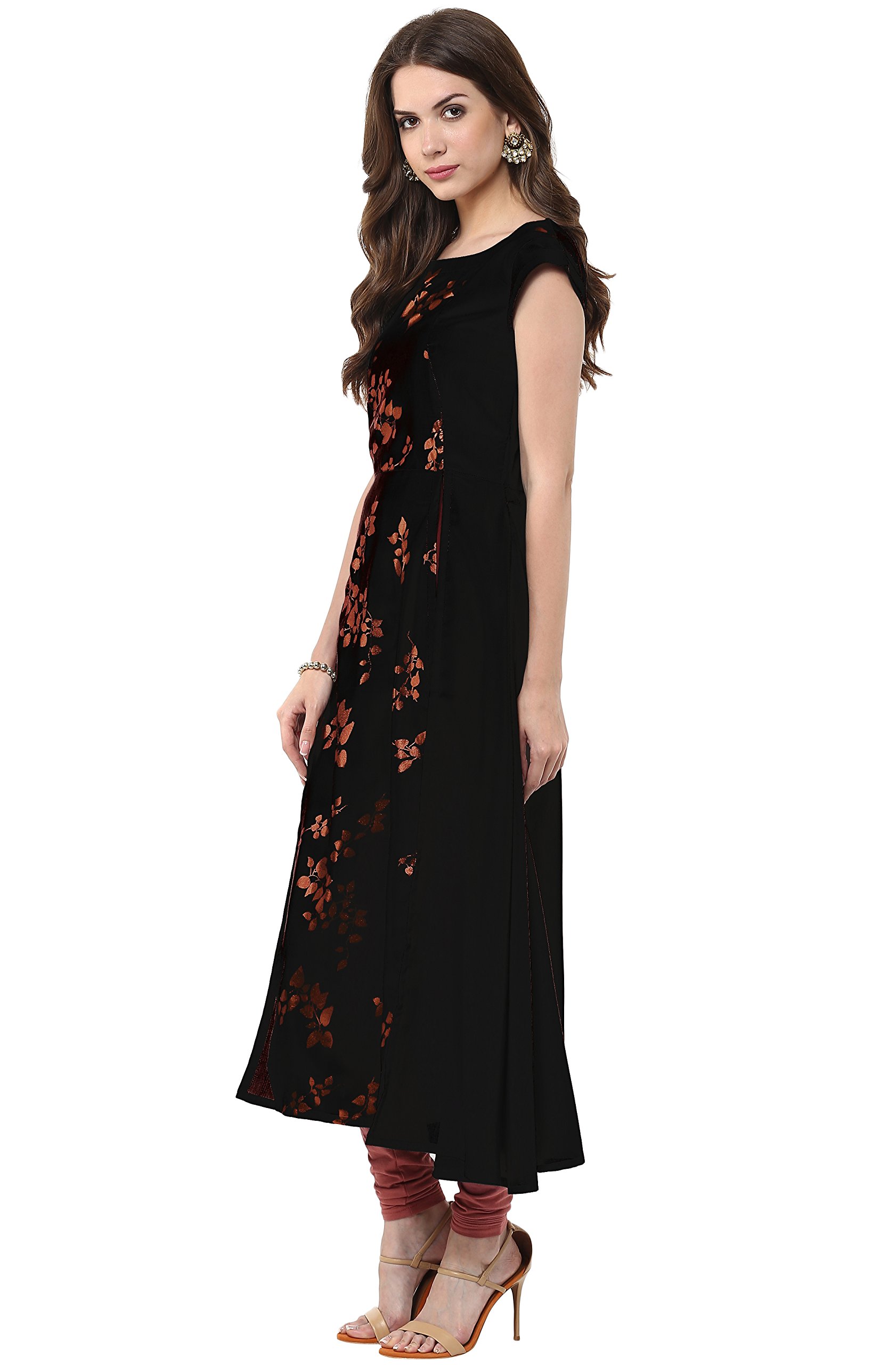 Janasya Indian Women's Tunic Tops Crepe Kurti for Women