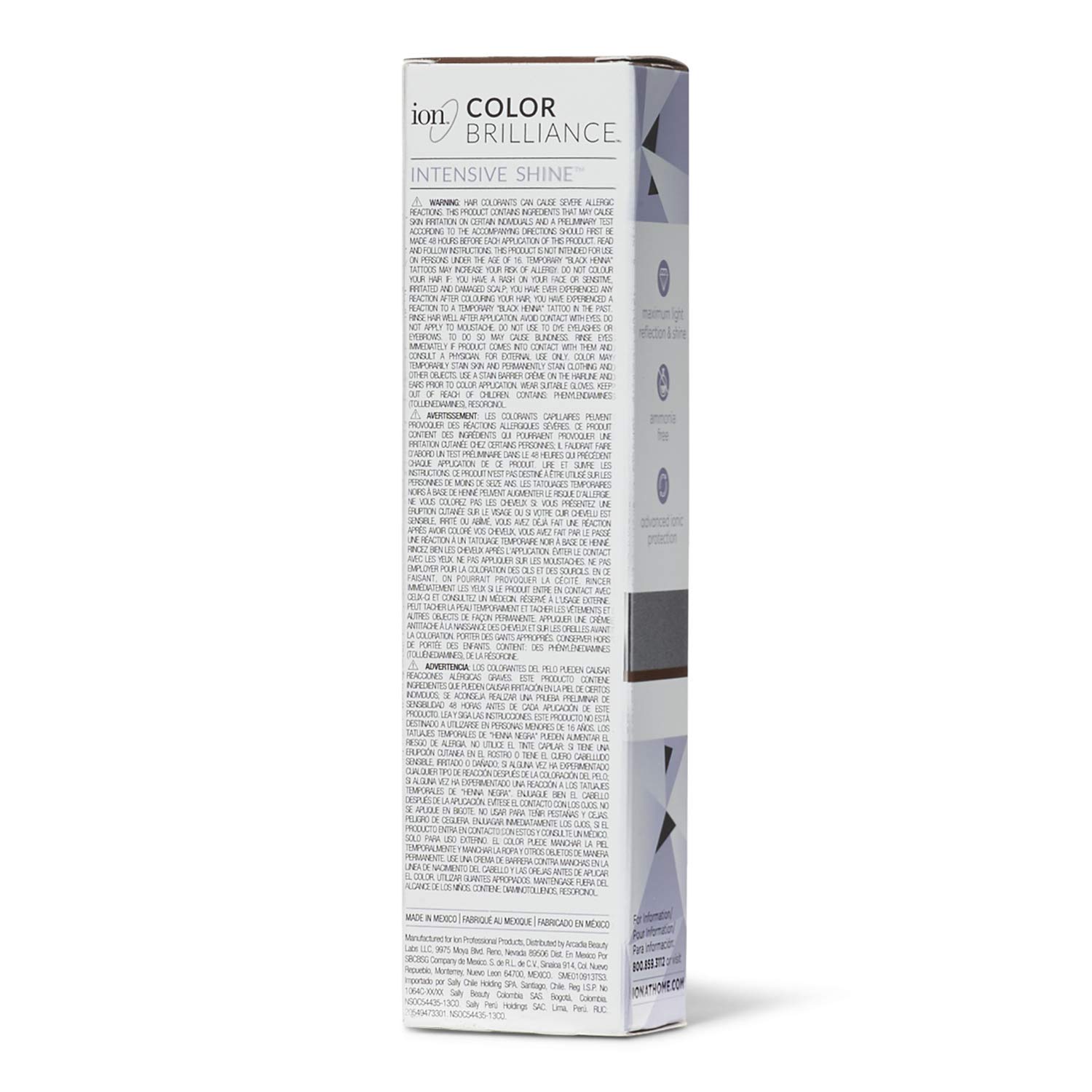Ion Intensive Shine 5N Light Natural Brown Demi Permanent Creme Hair Color 5N Light Natural Brown